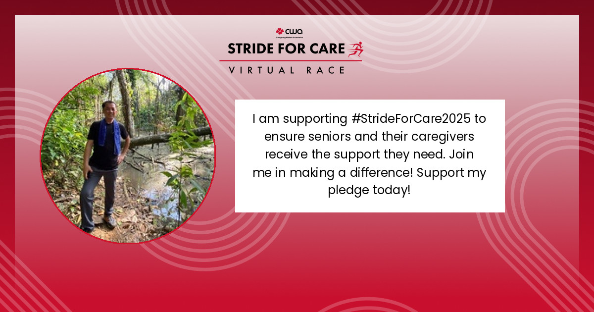 CWA-Steven is participating in StrideForCare2025 to raise funds for seniors and their caregivers ...